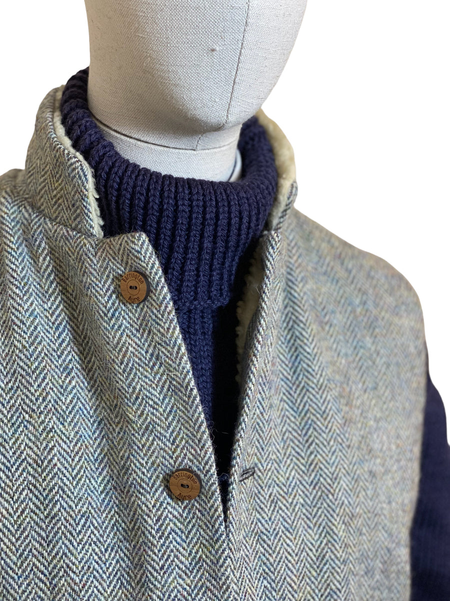 Harris Tweed Herringbone Fleece Lined Gilet - L – Barrington Ayre